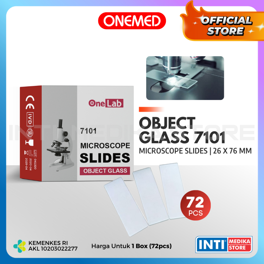 Jual ONELAB - Object Glass 7101 | Kaca Preparat Microscope Slides ...