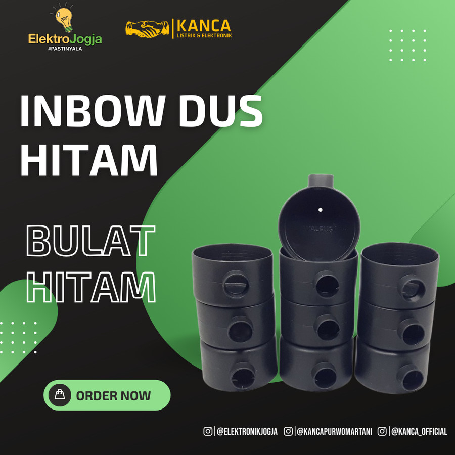 Jual Inbow Doos Bulat Hitam / Inbow Dus Bulat Hitam | Shopee Indonesia