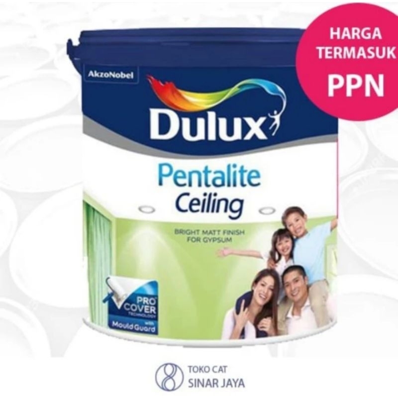 Jual Dulux Pentalite Ceiling 25kg White | Shopee Indonesia
