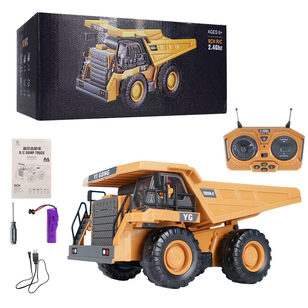 Jual RC Dump Truck 1:24 9 Channel Dumper yigong Konstruksi Kendaraan ...