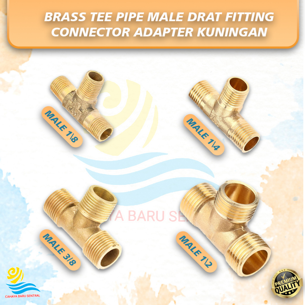 Jual Tee drat luar sambungan KRAN AIR ( MMM) / TEE DRAT DALAM 1/2" TEE SHOWER SAMBUNGAN PIPA ...