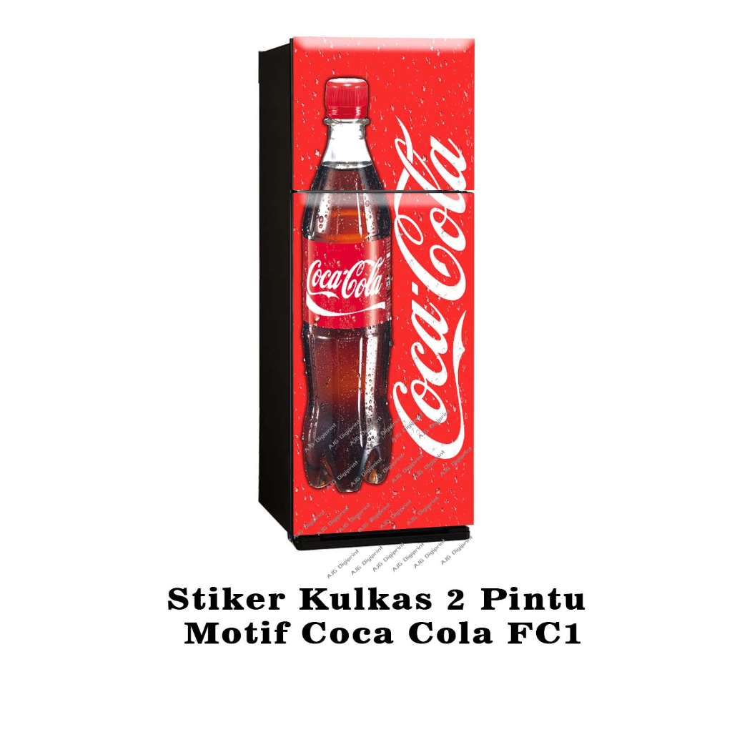 Jual Stiker kulkas custom coca cola 170 x 60 cm | Shopee Indonesia