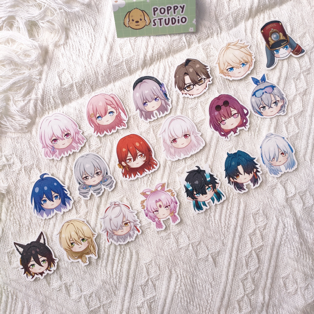 Jual Honkai Star Rail Stickers Glitter | Die cut sticker | Sticker ...