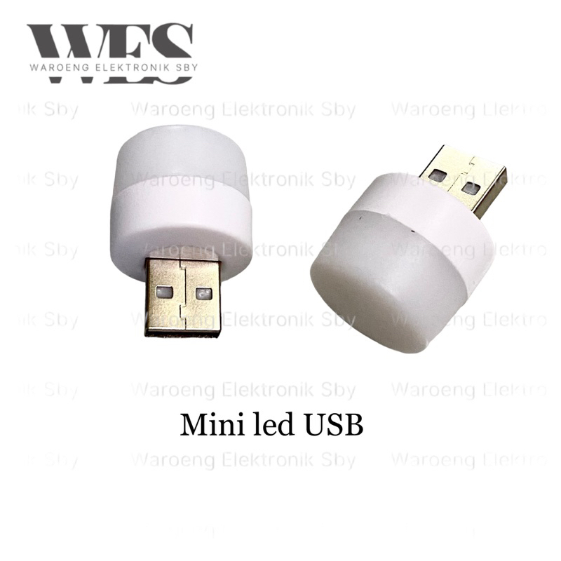 Jual LAMPU LED USB MINI PUTIH / LAMPU MINI LED USB PORTABLE KECIL PUTIH ...