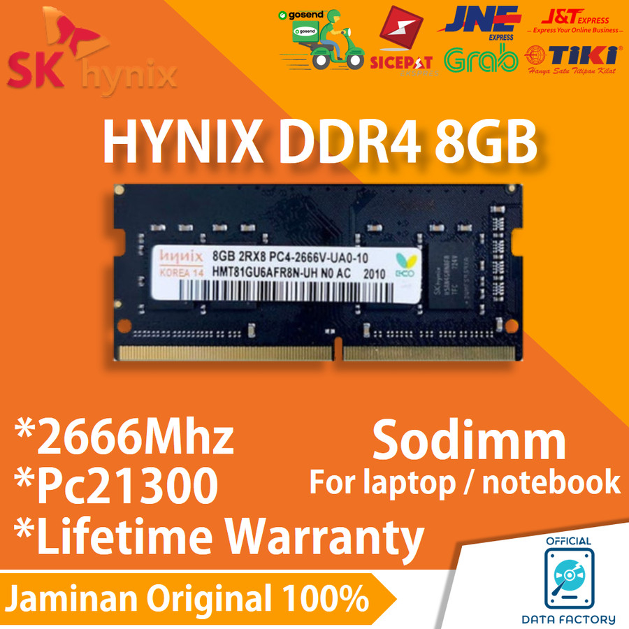 Jual RAM LAPTOP HYNIX DDR4 8GB SODIMM 2666Mhz PC21300 NOTEBOOK MEMORY ORI | Shopee Indonesia