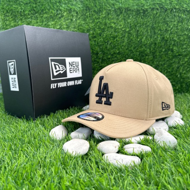 Jual Logo LA Hitam MLB / Bahan Cream Topi Premium | Shopee Indonesia