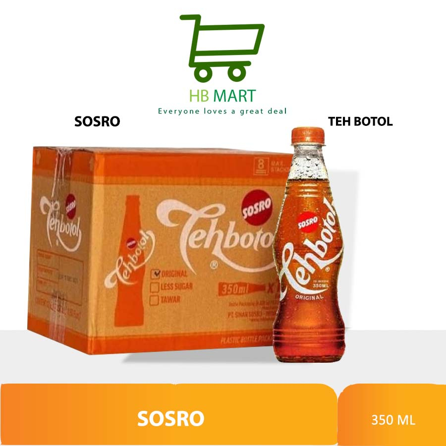 Jual Teh Botol 350ml Pet Original / Teh Botol Sosro 350ml 1 Dus 12 Pcs | Shopee Indonesia