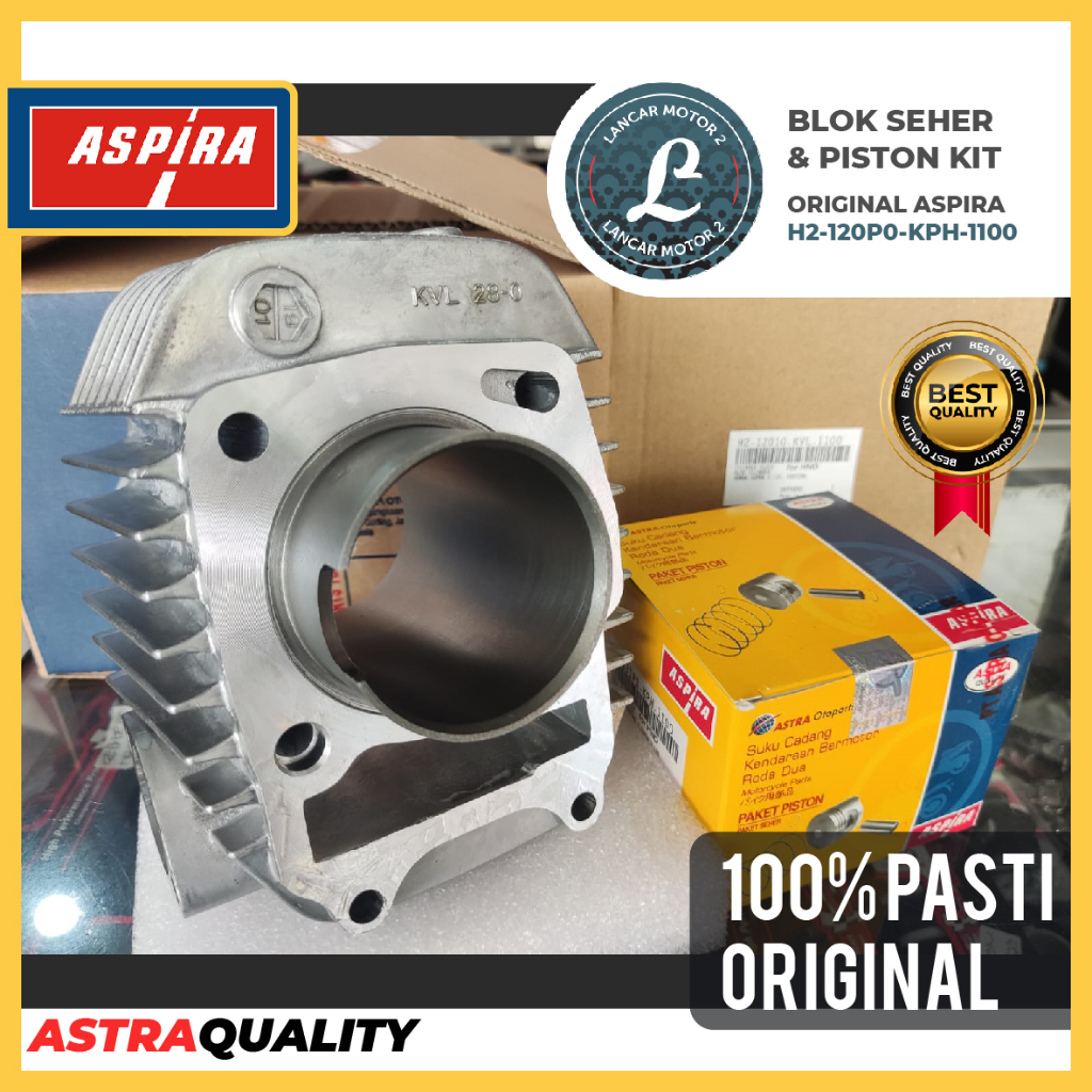 Jual Blok Seher Piston Kit Karisma Supra X 125 Karbu KPH ASLI 100% ORIGINAL ASPIRA HONDA ...