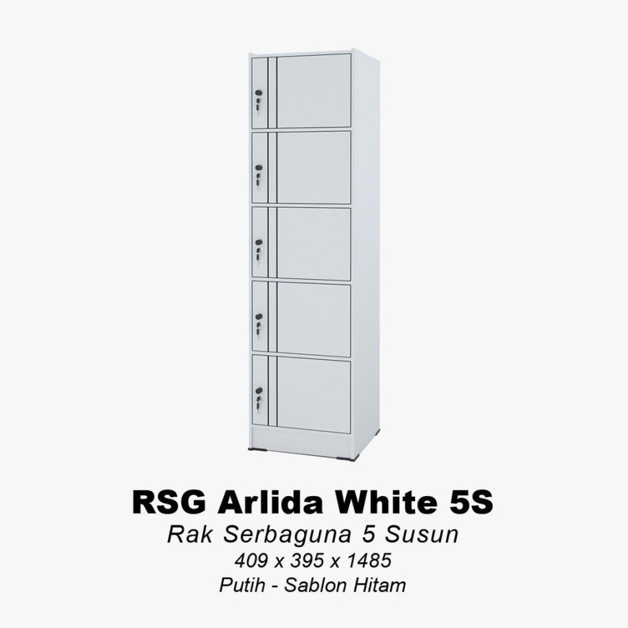 Jual Rak Buku/Locker File/Rak Serbaguna/Rsg Arlinda - 4 / 5 FK Dark ...