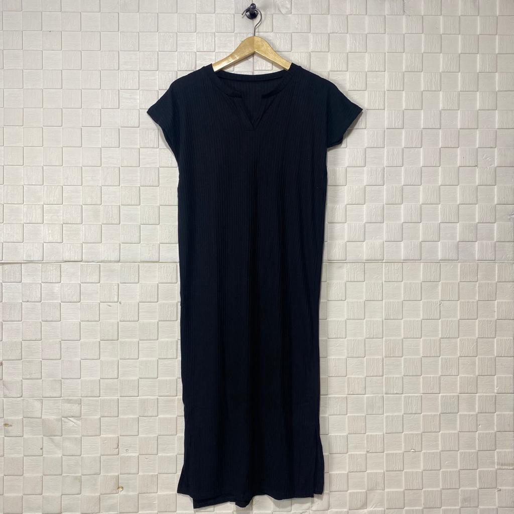 Jual Dress rajut wanita/maxi dress/long dress bodycon/knit dress V ...