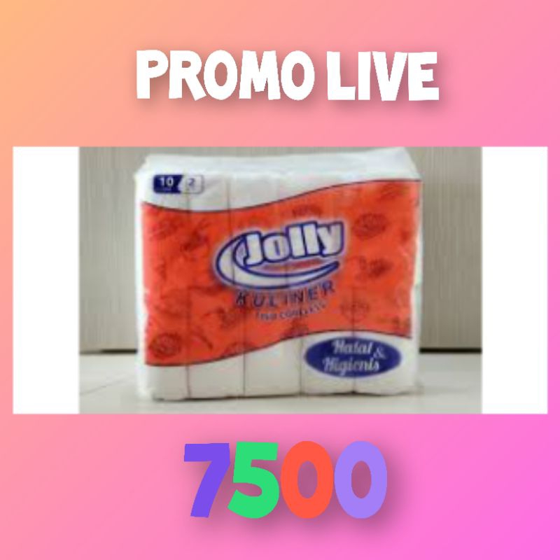 Jual Tissue Jolly Coreless Tisu Gulung Tanpa Roll isi 10pc | Shopee ...