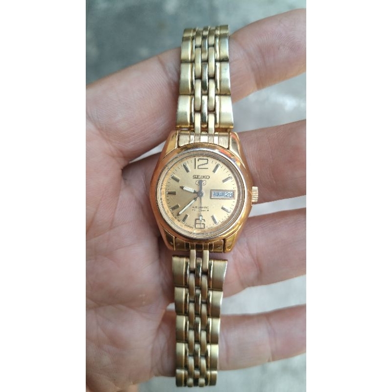 Jual jam tangan cewek seiko otomatis 4207 00X0 original second bekas ...