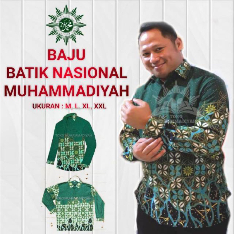 Jual Baju batik muhammadiyah nasional 2023 terbaru pria dan wanita ...