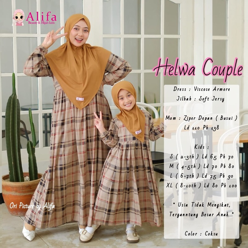 Jual Gamis Couple Ibu dan Anak Free Hijab | Helwa Kids Vol2 by Alifa ...