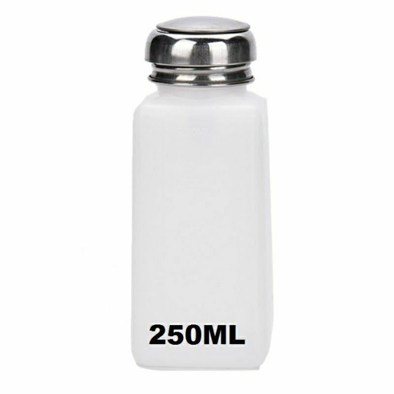 Jual botol pompa plastik 250ml utk isi cairan thinner alkohol 250ml | Shopee Indonesia