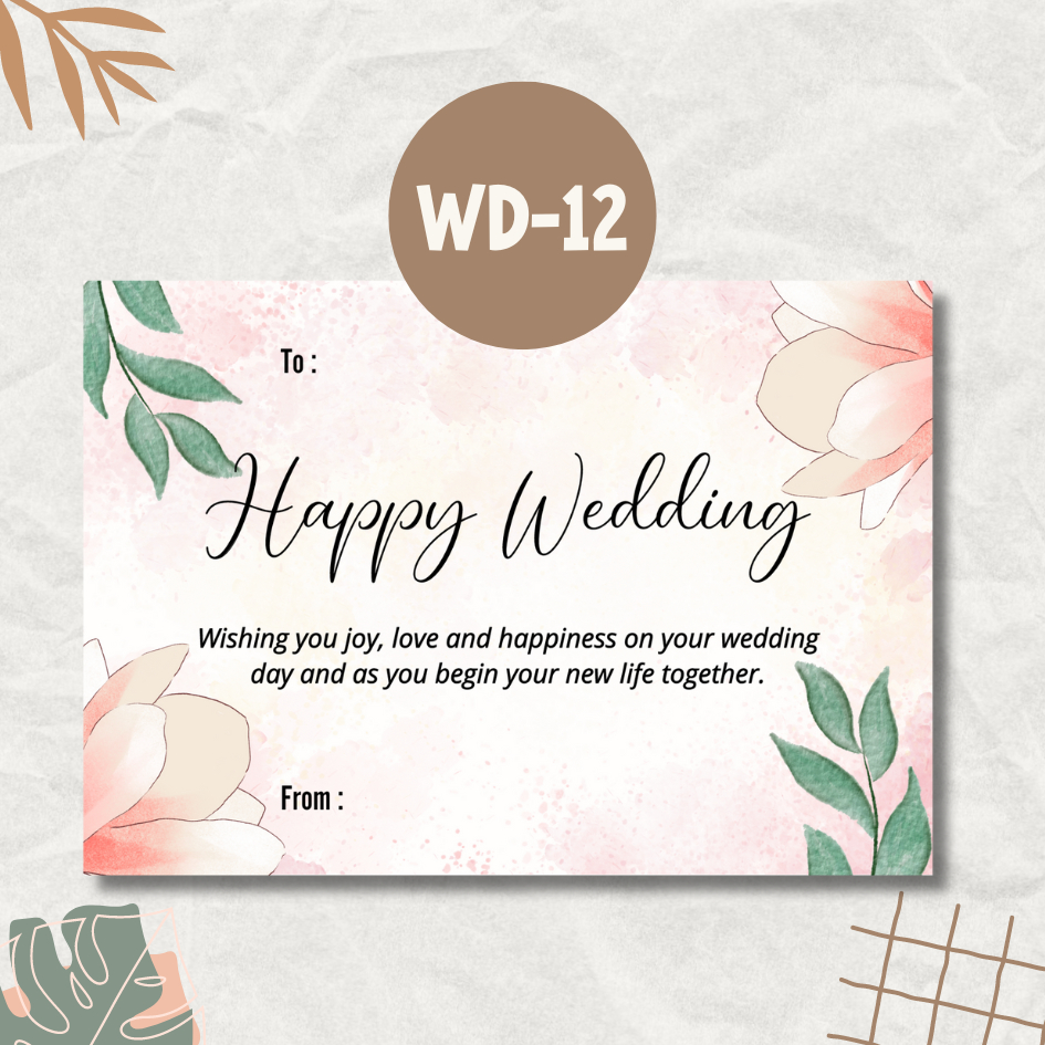 Jual (ISI 18 PCS) KARTU UCAPAN WEDDING / GIFT CARD / KARTU WEDDING ...