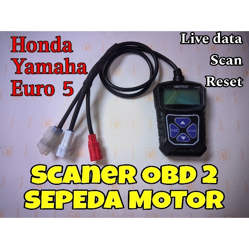 Jual SCANER OBD 2 motor injeksi alat reset sepeda motor fuel injection ...