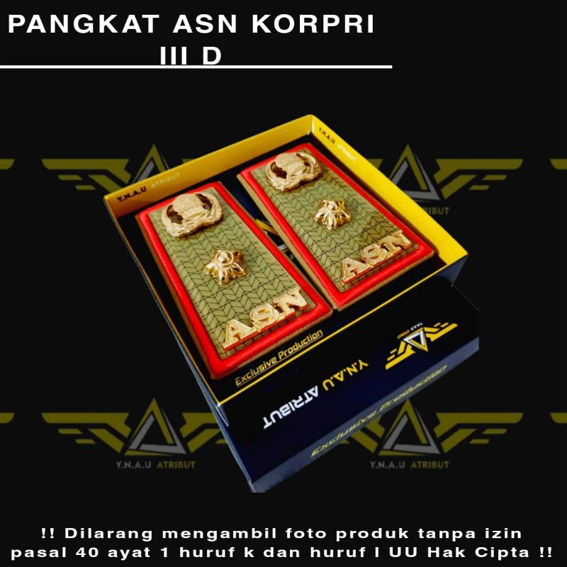 Jual PANGKAT ASN 3D KORPRI MIKA LIST BORDIR & PIN KORPRI EXCLUSIVE ...