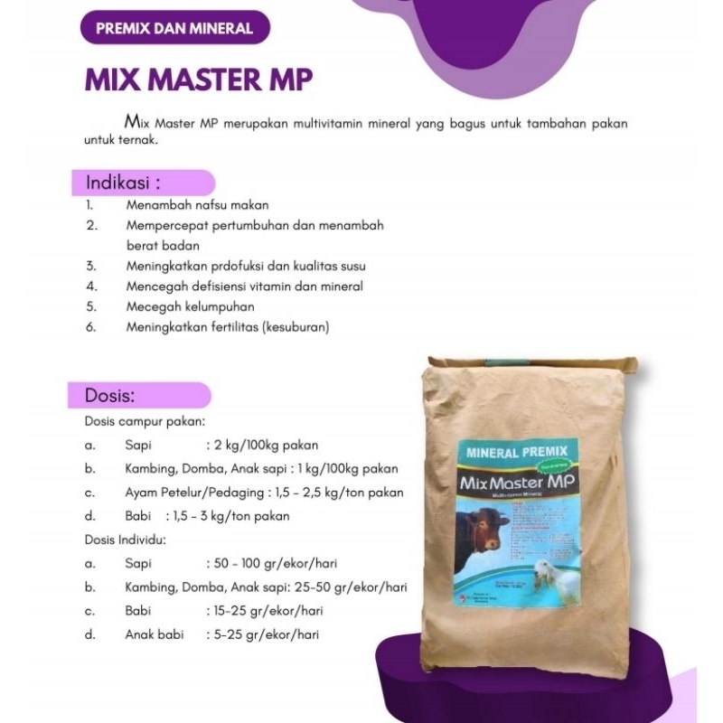 Jual Mix Master Mp Multivitamin yang bagus untuk hawanafsu makan ...