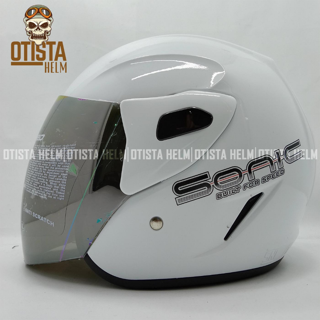 Jual Helm MAZ Sonic Solid | All Color | Single Visor - Rainbow | Shopee ...