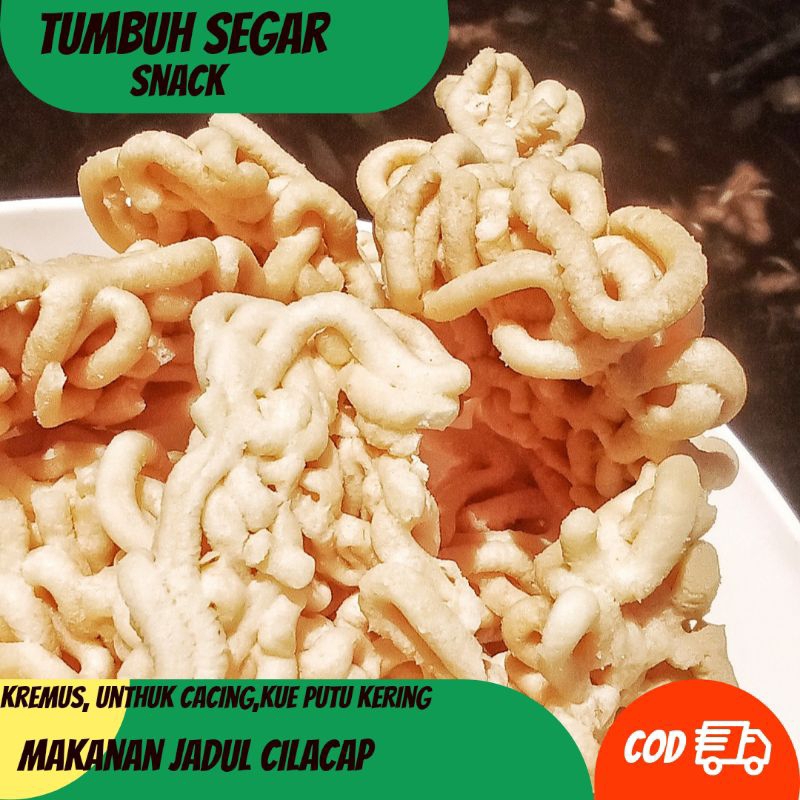 Jual 200 gram KREMUS,UNTHUK CACING,KUE PUTU KERING. MAKAN JADUL KHAS ...