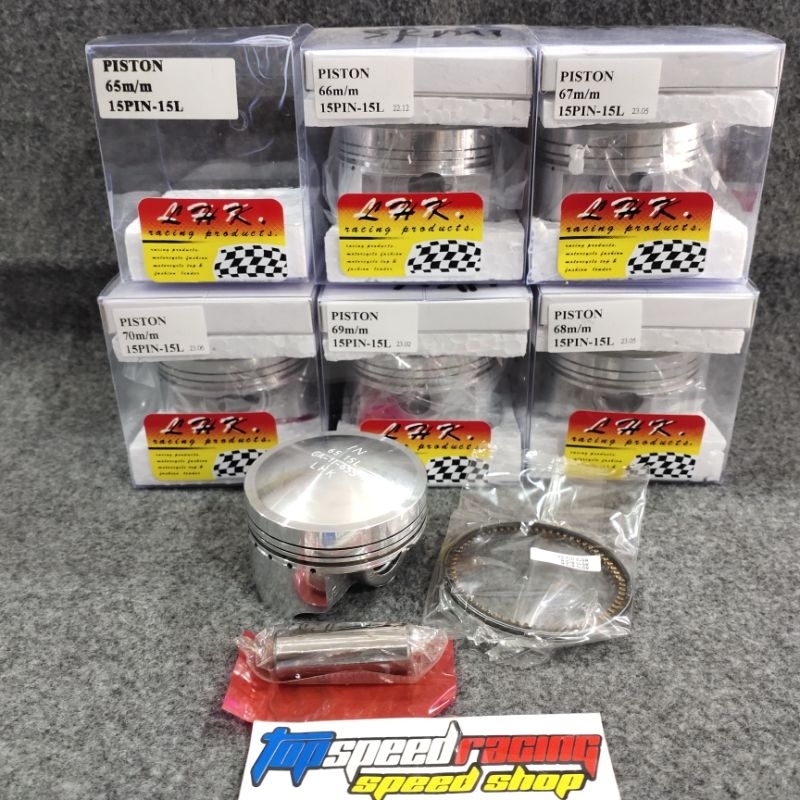 Jual PISTON KIT LHK UKURAN 65 / 66 / 67 / 68 / 69 / 70 PEN 15 BUAT MIO ...