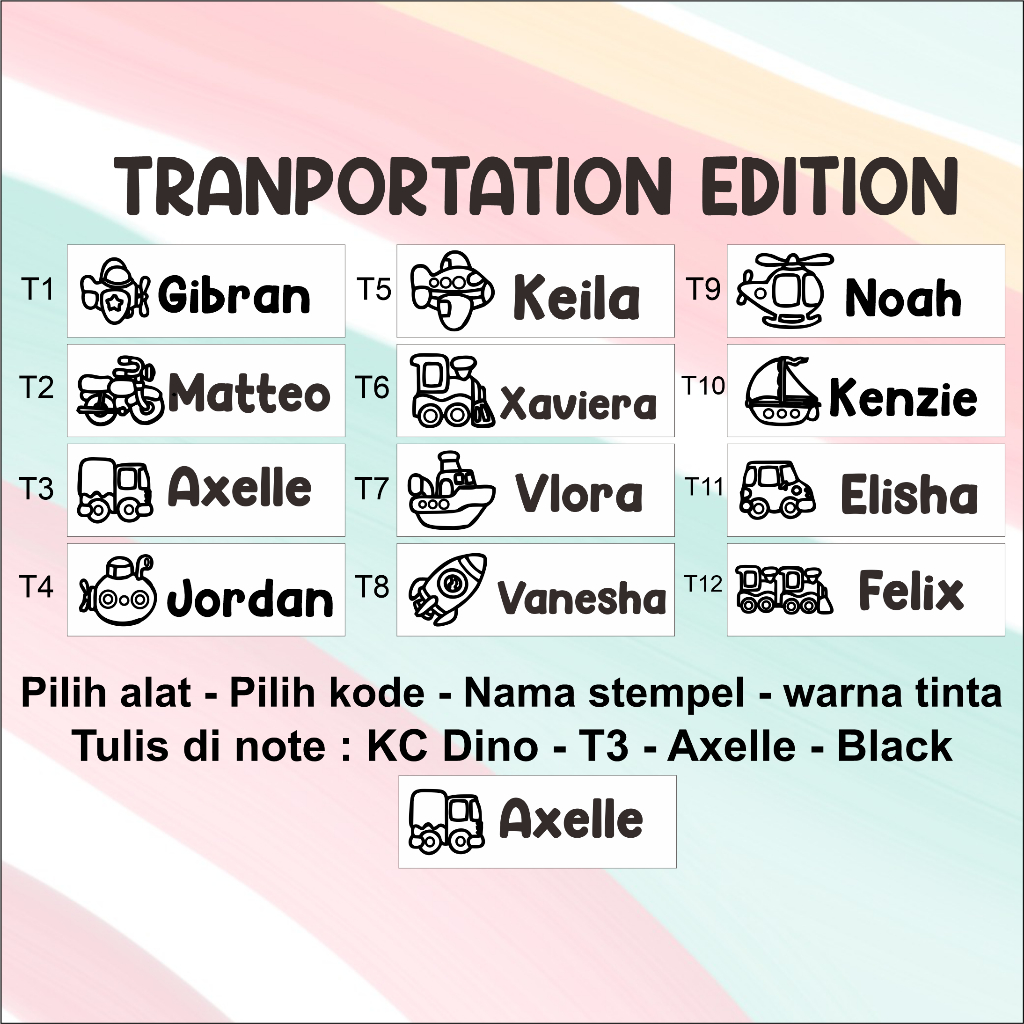 Jual WATERPROOF KEYCHAIN GLASS STAMP/STEMPEL NAMA ANAK MURAH/CAP NAMA ...