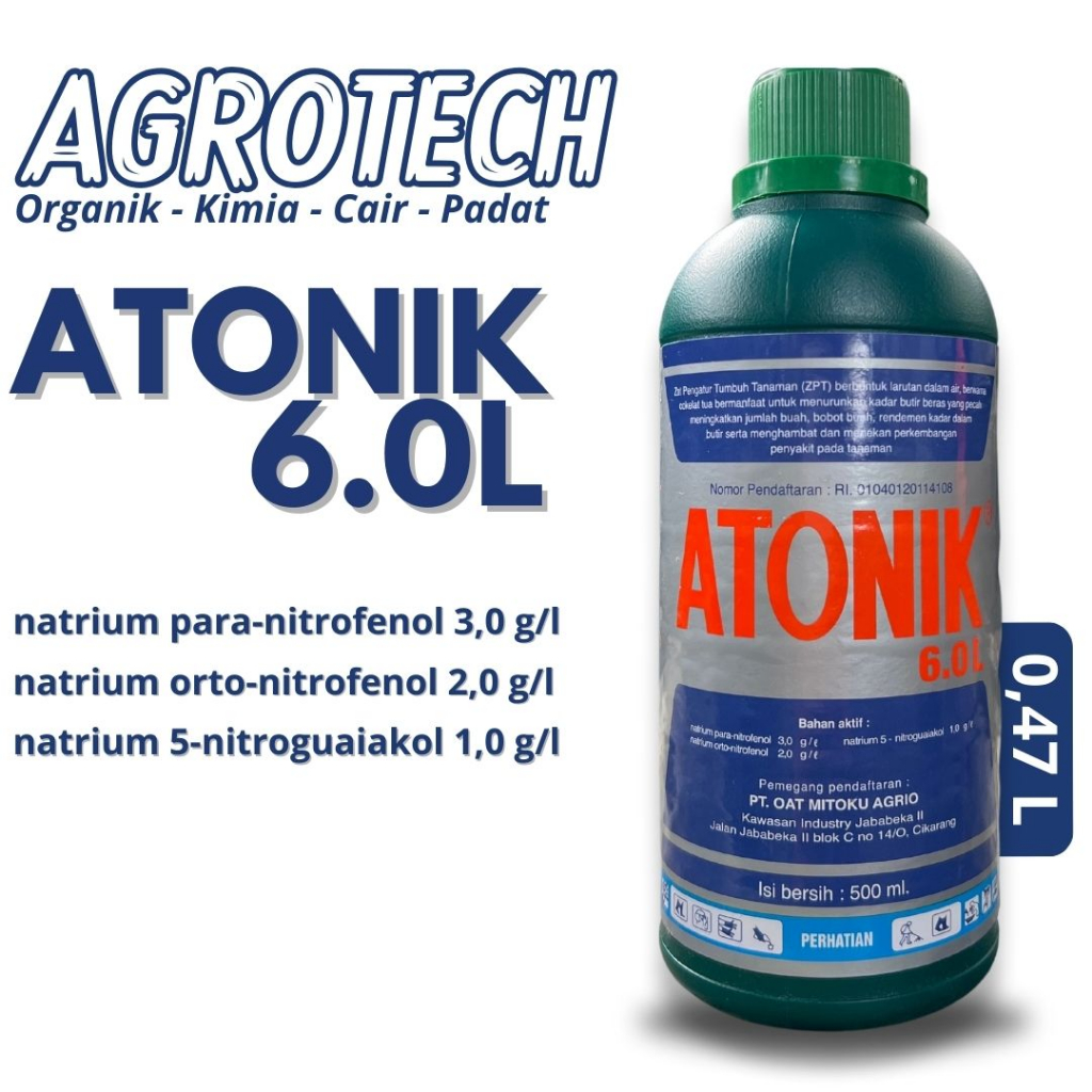 Jual ZPT ATONIK 6.0L Original 500 Ml Vitamin Pertumbuhan Tanaman ...