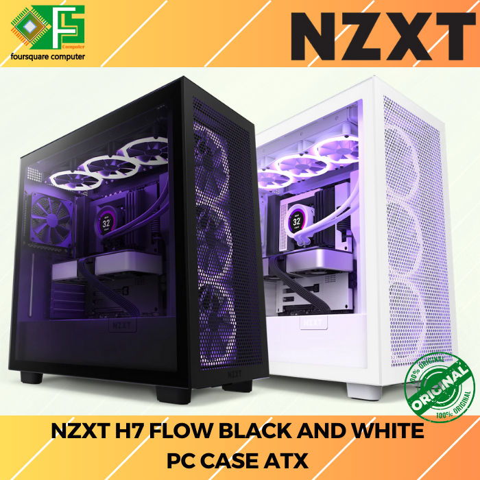 Jual Casing PC ATX NZXT H7 Flow Black dan White | PC Case ATX | Shopee ...