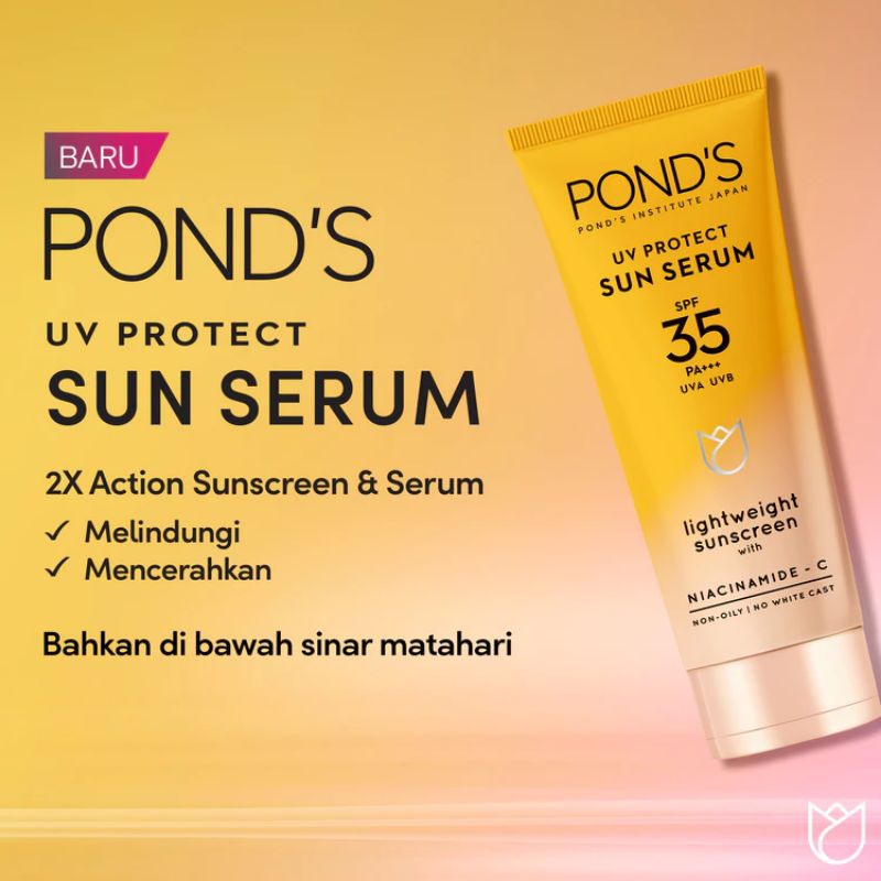 Jual PONDS UV PROTECT SUN SERUM SPF 50+ PA++ / SUNSCREEN PONDS | Shopee ...