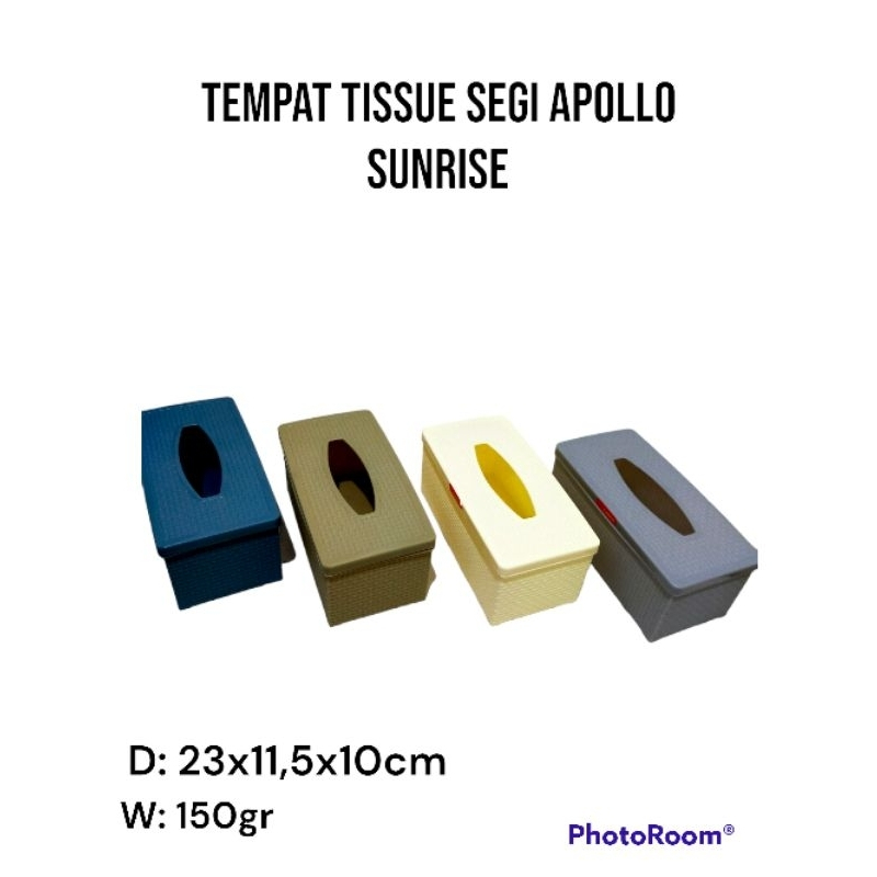 Jual Tempat Tissue Apollo Segi Panjang/Kotak Tissue Appolo Sunrise ...