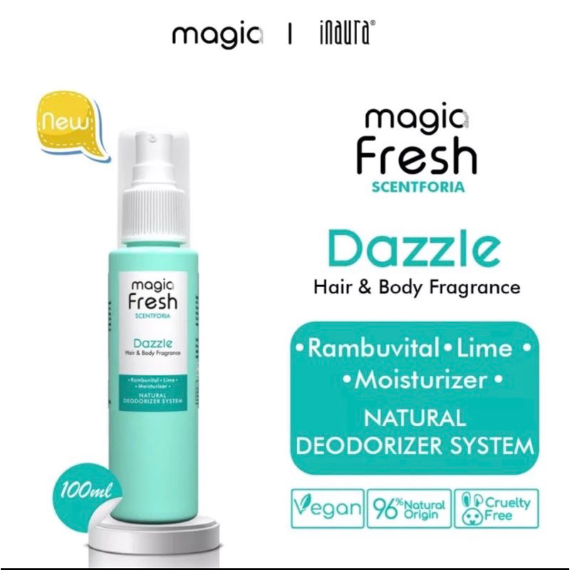 Jual INAURA MAGIC FRESH Hair & Body Frangrance 100ml-DAZZLE | Shopee ...