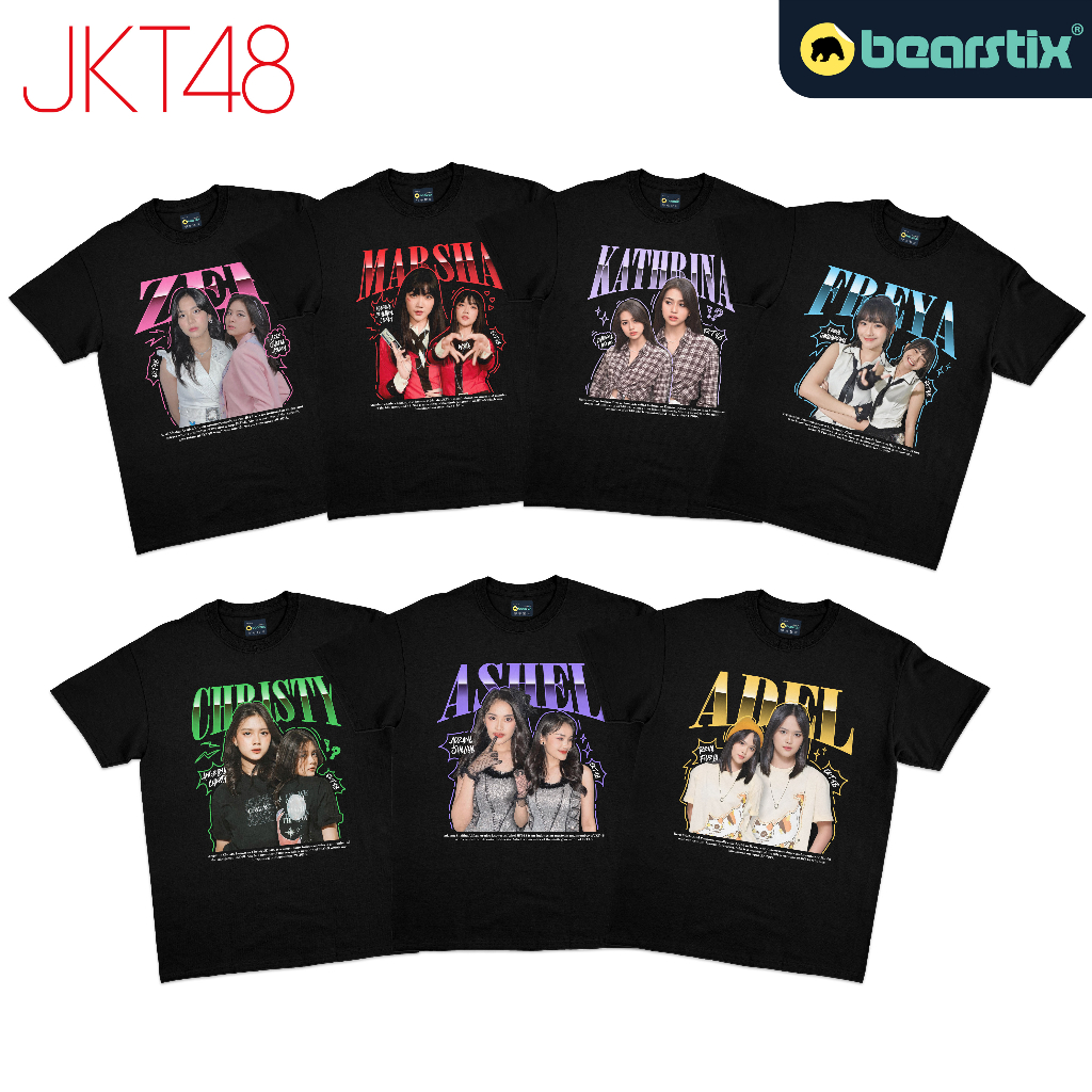 Jual BEARSTIX - Tshirt JKT48 New Era - Kaos Bootleg - Baju Oshi JKT48 - Tshirt Wota - Kaos ...