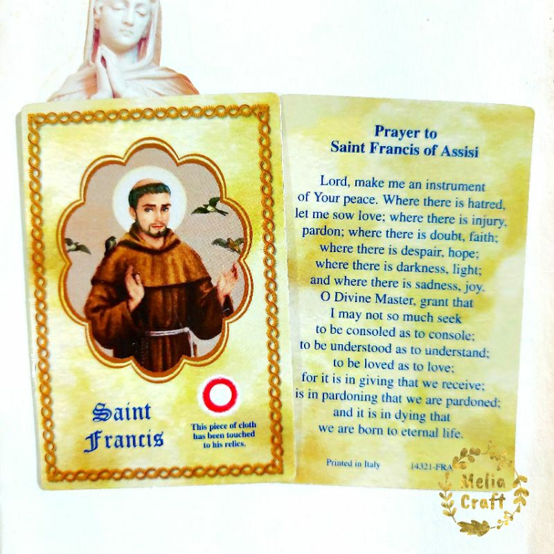 Jual Relikui St. Fransiskus Assisi - Saint Francis of Assisi Relic ...