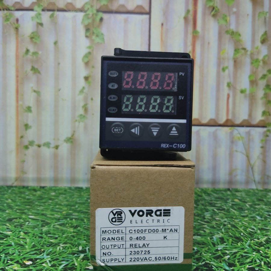 Jual PID Digital Temperatur Control Rex-C100 VORGE temperature KONTROL | Shopee Indonesia