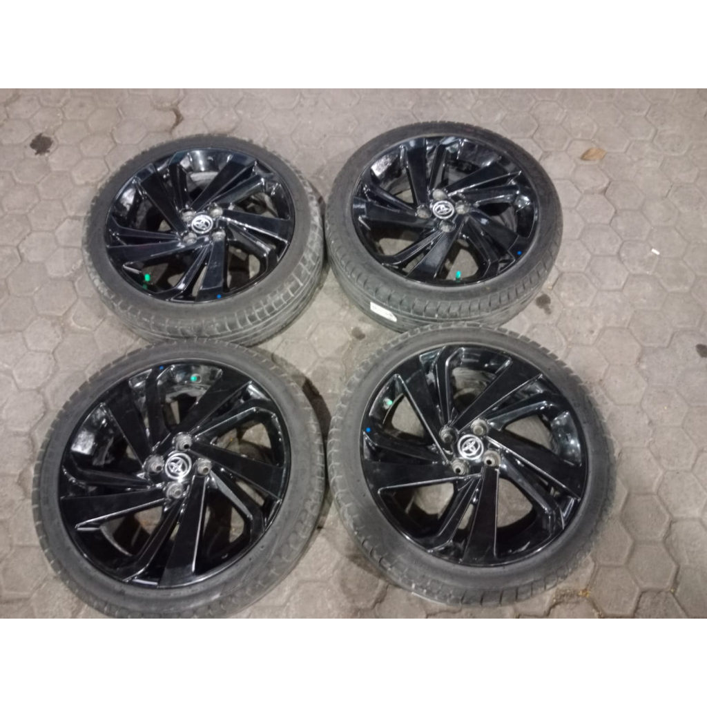 Jual VELG BEKAS OEM STD RAIZE R17X6 BAUT 4 PCD 4X100 ET40 + BAN 205 45 ...