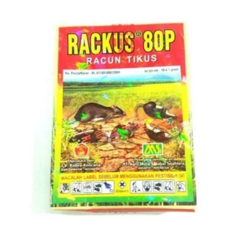 Jual racun tikus serbuk rackus isi 10 bungkus#ampuh mati kering#rackus 80p | Shopee Indonesia