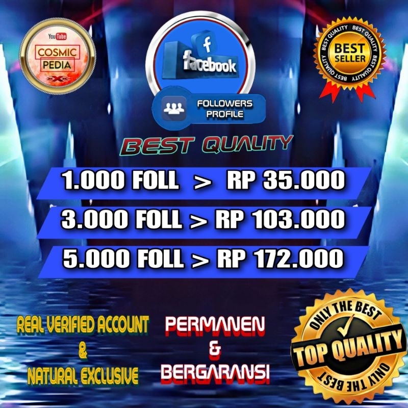 Jual [PROMO] Follower Profile Facebook PRO Natural Premium - Best ...
