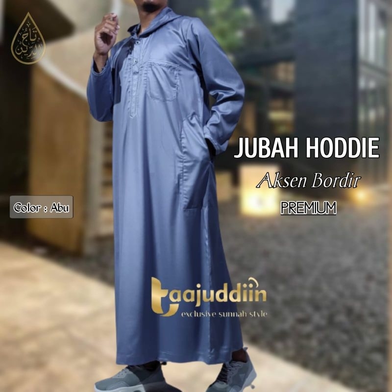 Jual Jubah Gamis Pria Hodie Polyster korea taajuddiin Baju Muslim ...