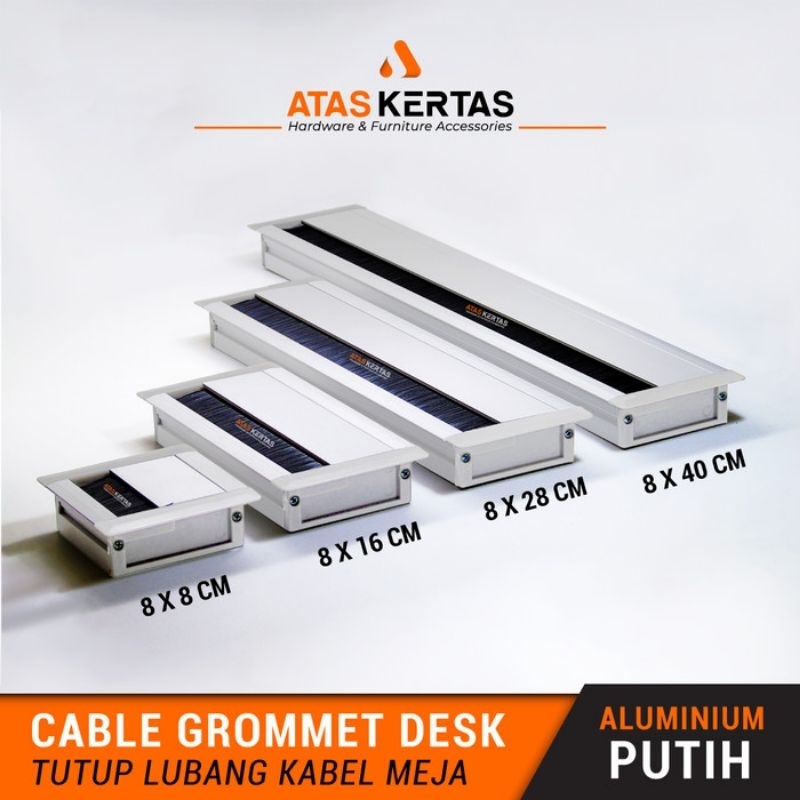 Jual Gromet Meja - Aluminium Grommet Tutup Lubang Kabel Meja Kotak ...