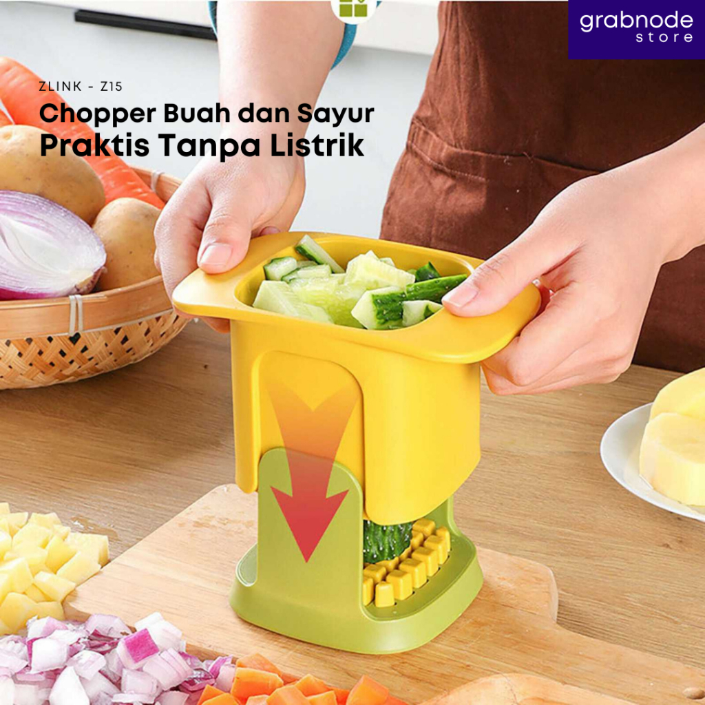 Jual Alat Pemotong Kentang Wortel Timun / Pengiris Bawang Bentuk Dadu ...