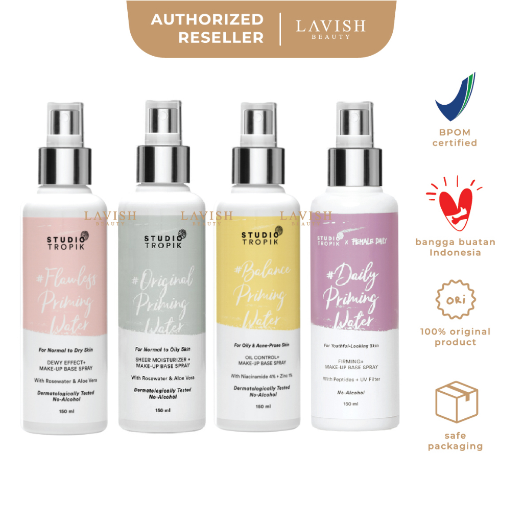 Jual STUDIO TROPIK Original // Flawless // Balance // Daily Priming Water | Shopee Indonesia