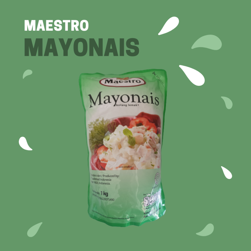 Jual MAESTRO MAYONNAISE MAYONES MAYO ORIGINAL 1KG | Shopee Indonesia