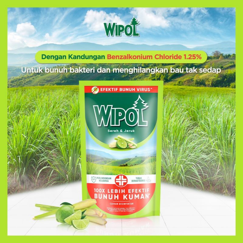 Jual Wipol Desinfektan 100x Lebih Efektif Bunuh Kuman 750 ml | Shopee ...