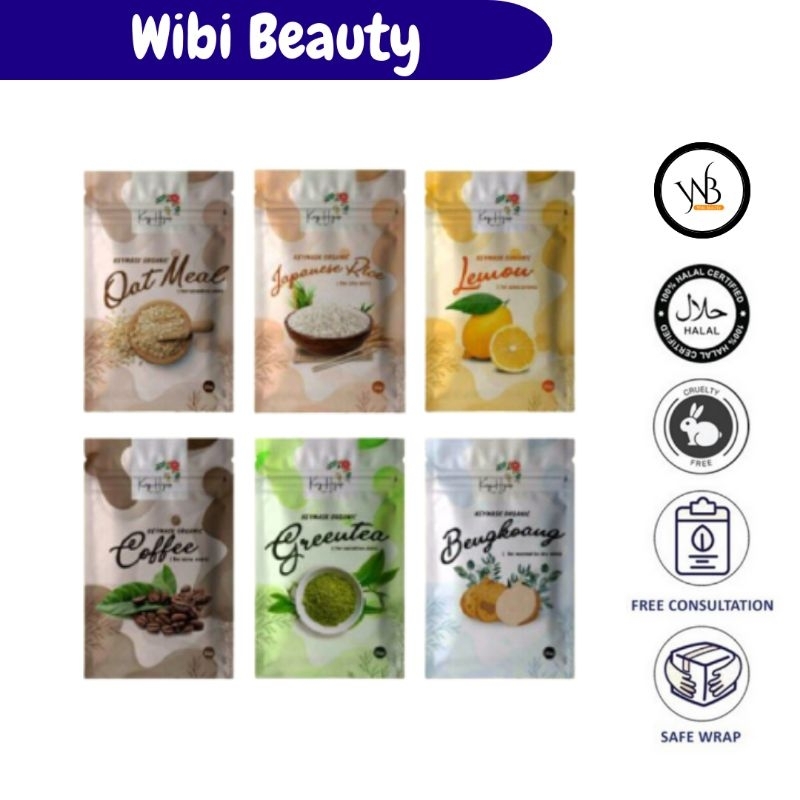 Jual Keymask Organic by Keyhijup 15 65 gram, Masker bengkoang, greentea ...