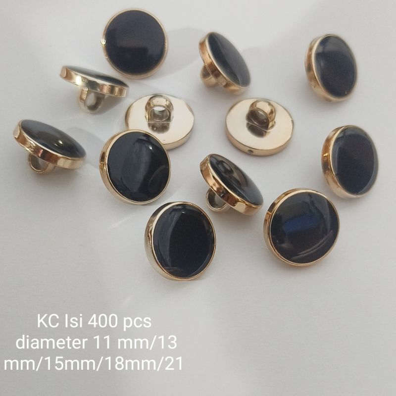 Jual 400 Pcs Kancing Mutiara List Silver/Gold Ukuran 10 mm/11 mm/13 mm ...