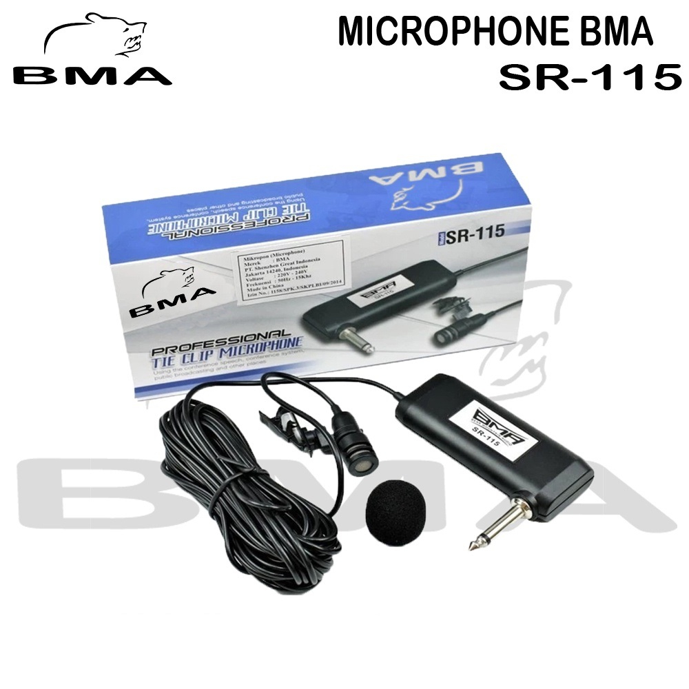 Jual Mic / Microphone Jepit Clip On BMA SR 115 / SR-115 / Mic Imam ...
