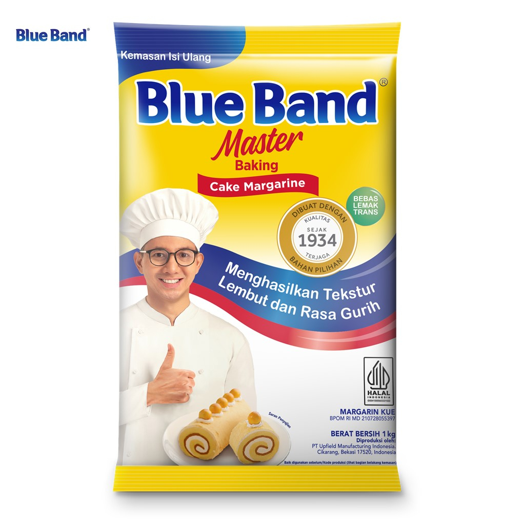 Jual Blue Band Master Cake Margarine 1 Kg Pouch – BlueBand MCM | Shopee ...