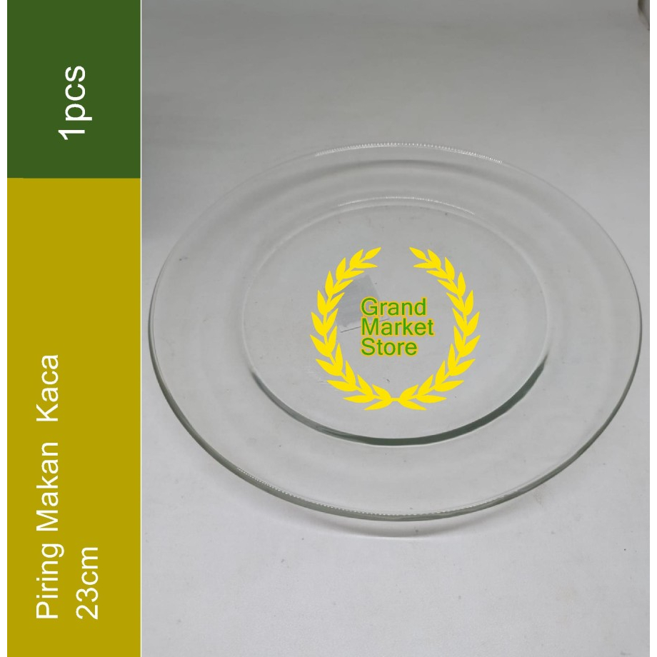 Jual Piring Makan Kaca 23 cm Piring Kaca 23cm | Shopee Indonesia