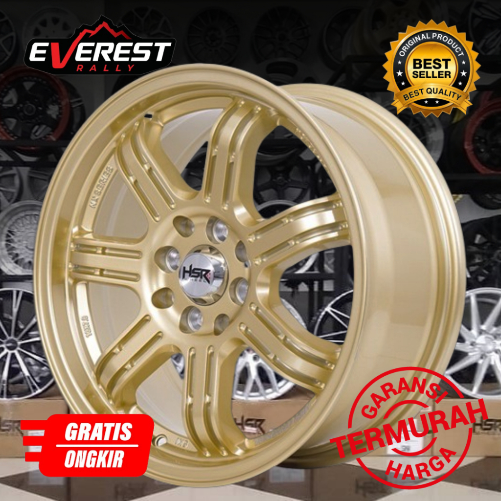 Jual Velg Mobil Racing Ring 16 4x100-114,3 SIAK HSR R16 Lebar 7 ET42 Gold | Shopee Indonesia